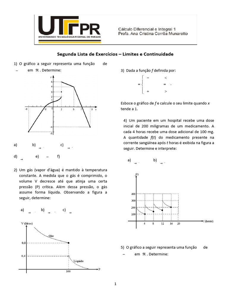 Lista2 Limites | PDF