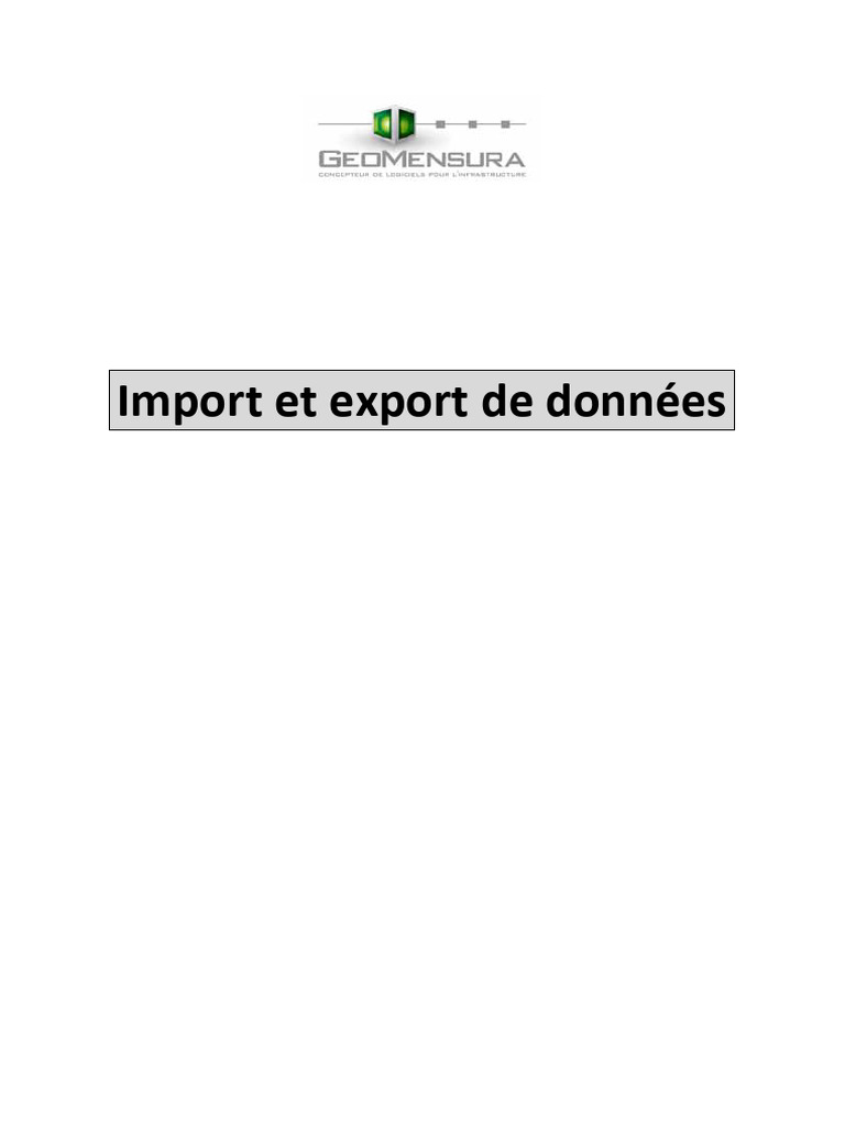 Mensura Geodes - 02 - Imports - Exports | PDF