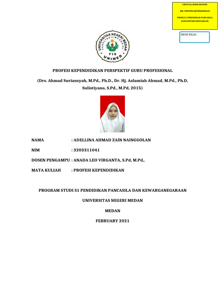 Adellina - CBR - 2D - Profesi Kependidikan | PDF