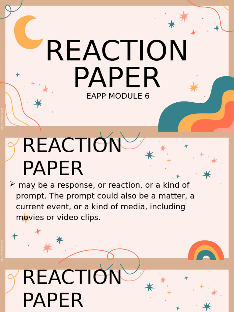 Reaction Paper and Its Part | PDF