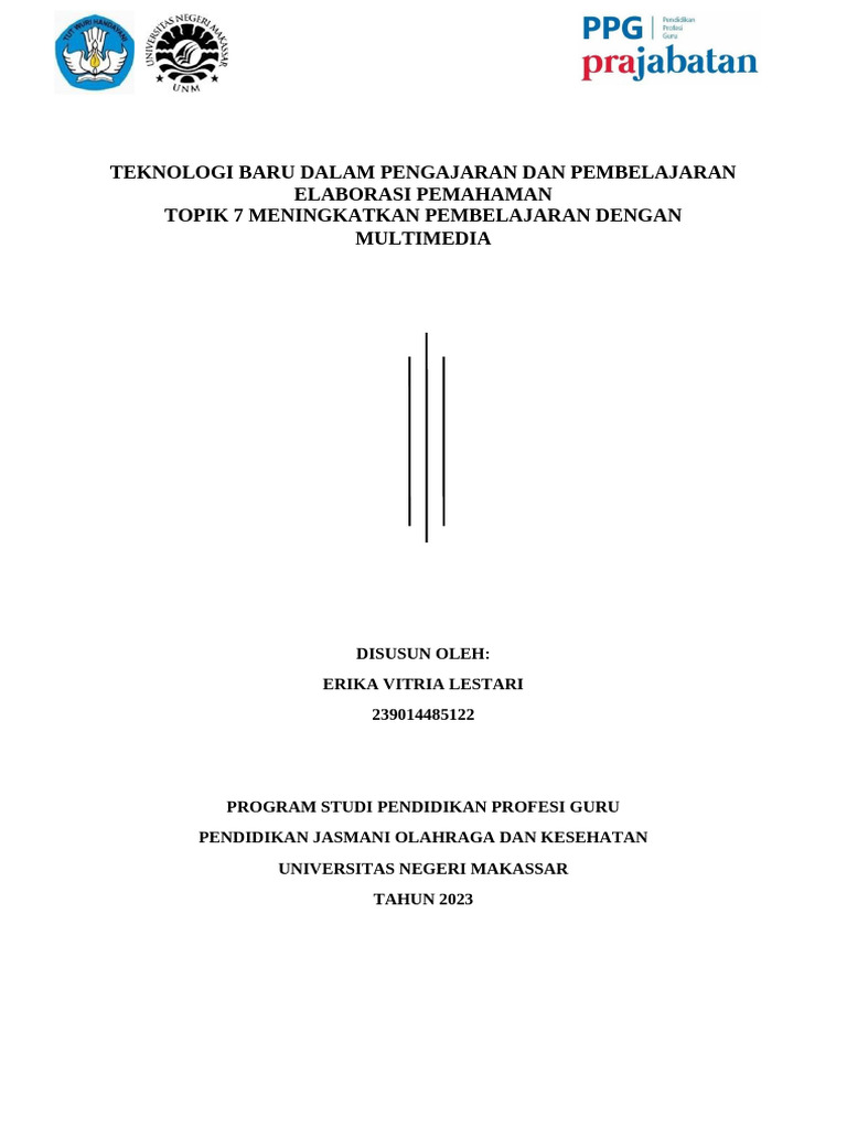 t.7 Elaborasi Pemahaman Erika Vitria Lestari | PDF