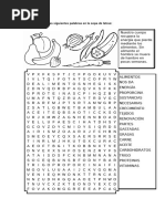 Sopa de Letras: Alimentos Saludables | PDF | Cocina, comidas y vino