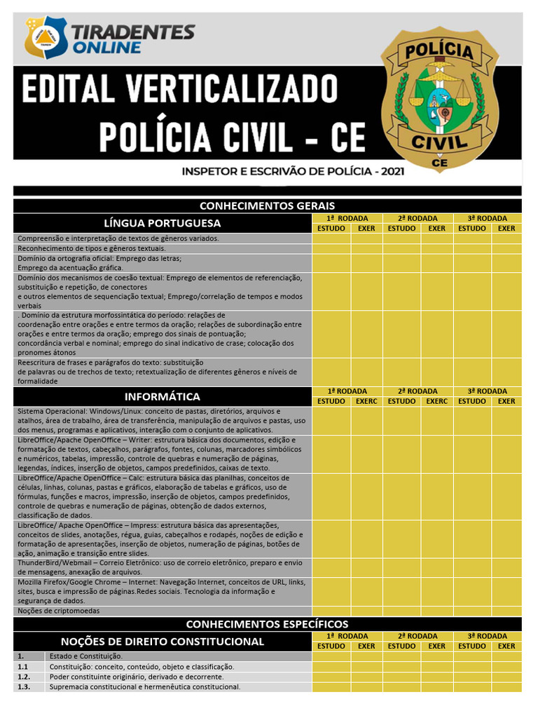 01 - Edital Verticalizado PCCE - 2021 | PDF