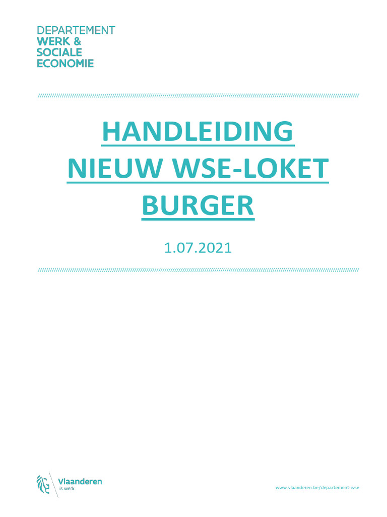 Handleiding_nieuw_WSE-loket_Burger_-_juli_2021_t6gjem | PDF