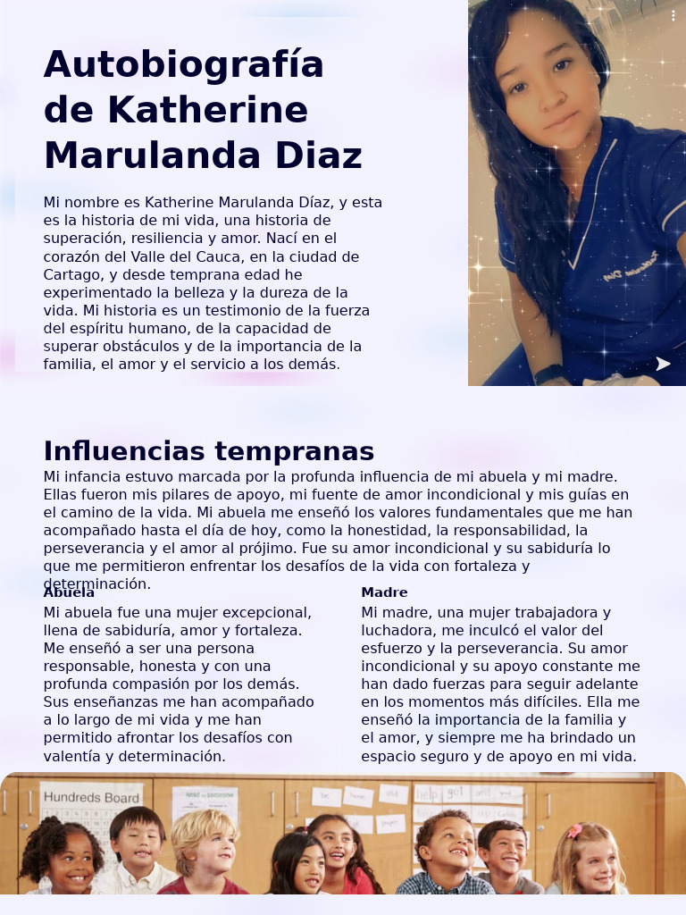 Autobiografia de Katherine Marulanda Diaz | PDF