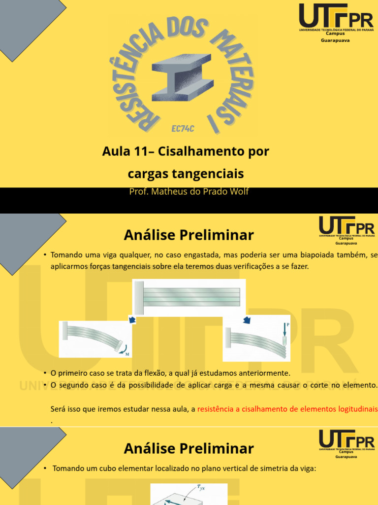 RESMAT.1 Aula 11 | PDF