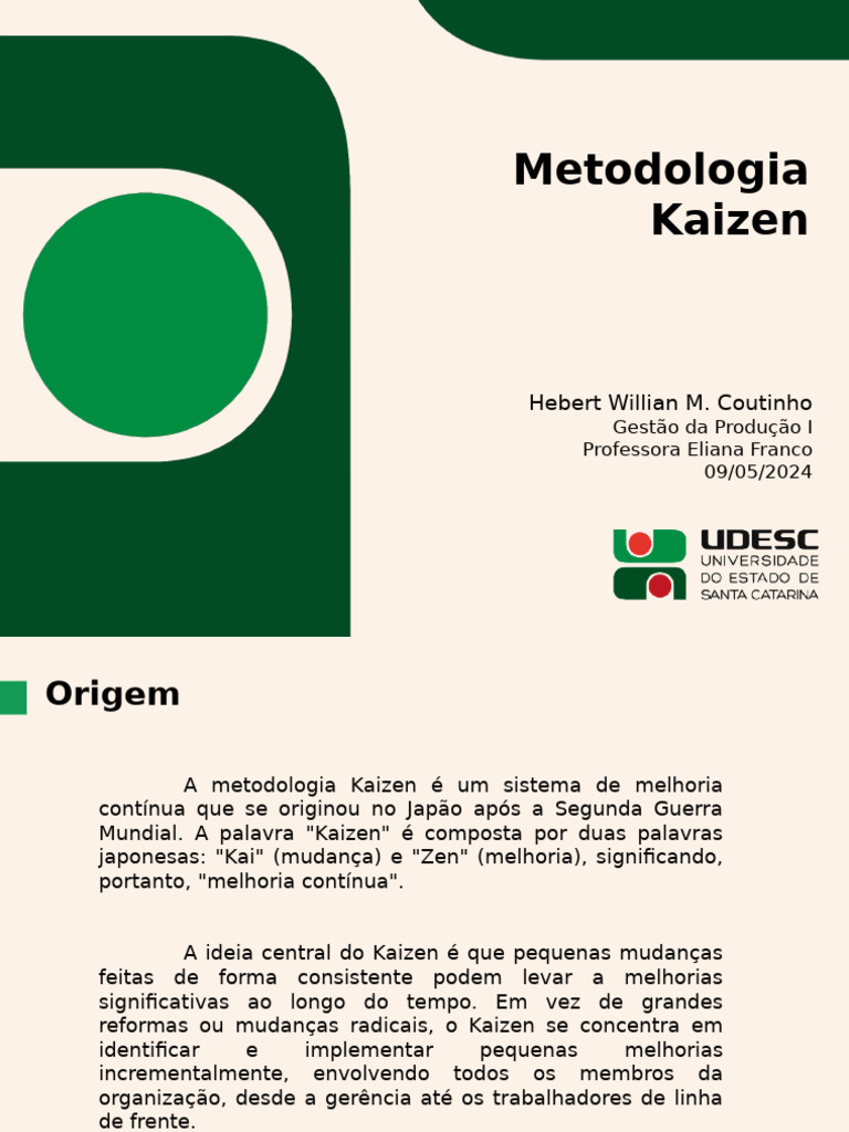 Metodologia Kaizen | PDF
