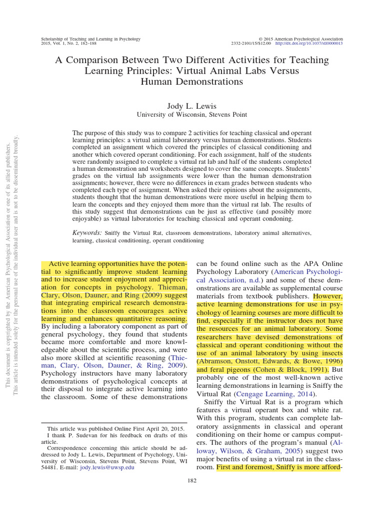 Lewis 2015 - Lido | PDF