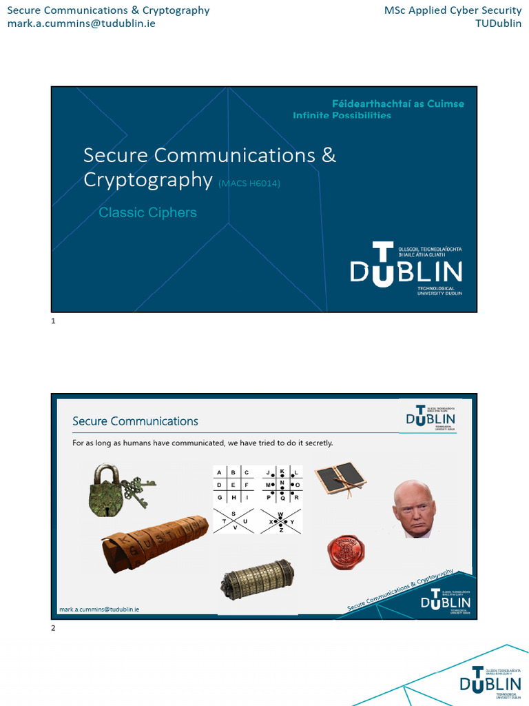 02 - Classic Ciphers | PDF