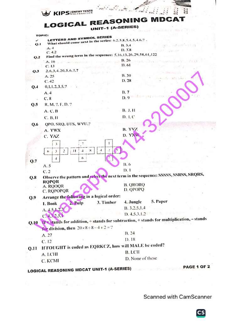 Logical A-Series 2024 + Key | PDF