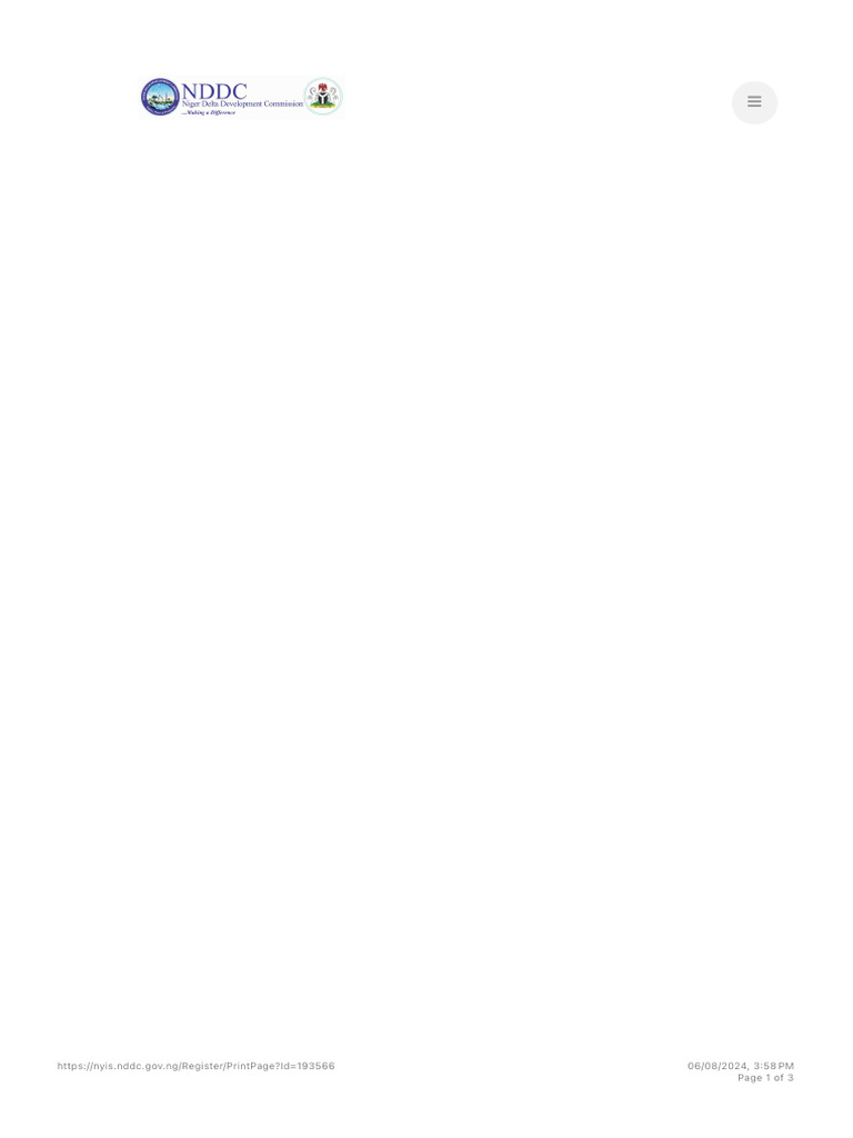 NDDC Internship | PDF