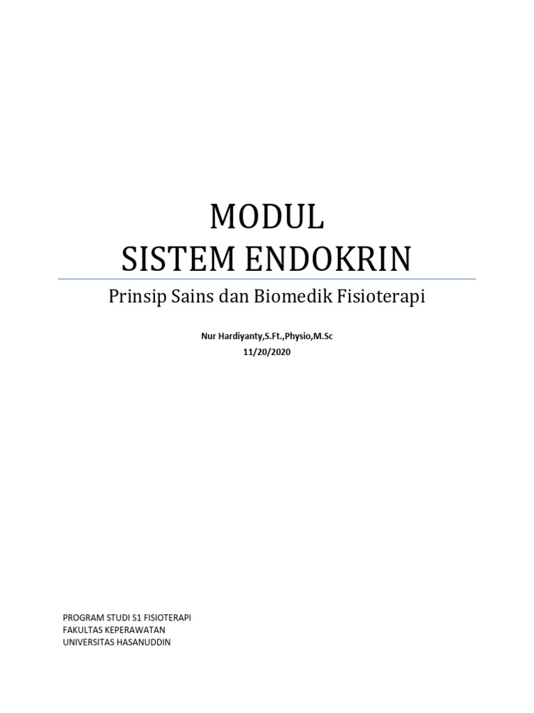 Prinsip Sains Modul Sistem Endokrin (Pert9) | PDF