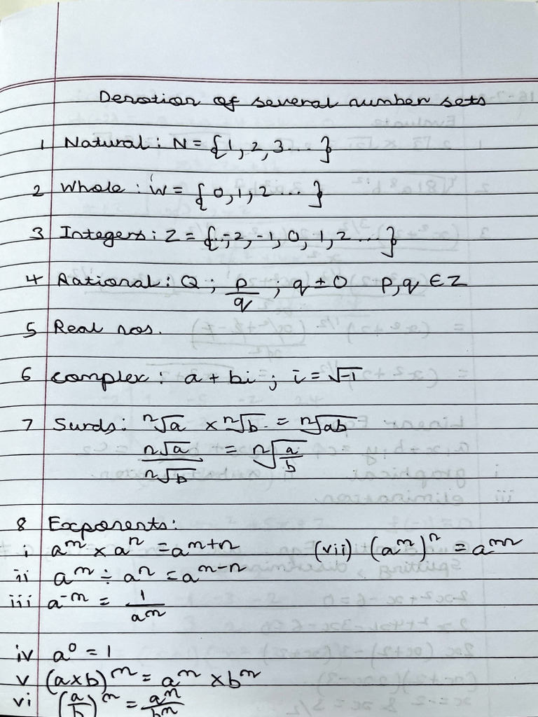 Maths Notes | PDF