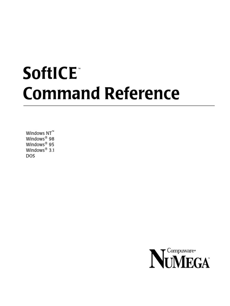 SoftICE Command Reference2 | PDF | License | Computers