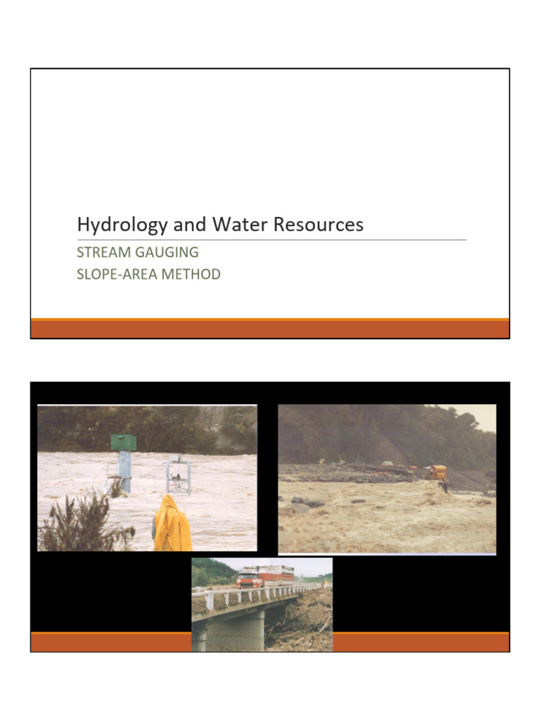 Slope-Area Method for Stream Gauging | PDF | Discharge (Hydrology ...