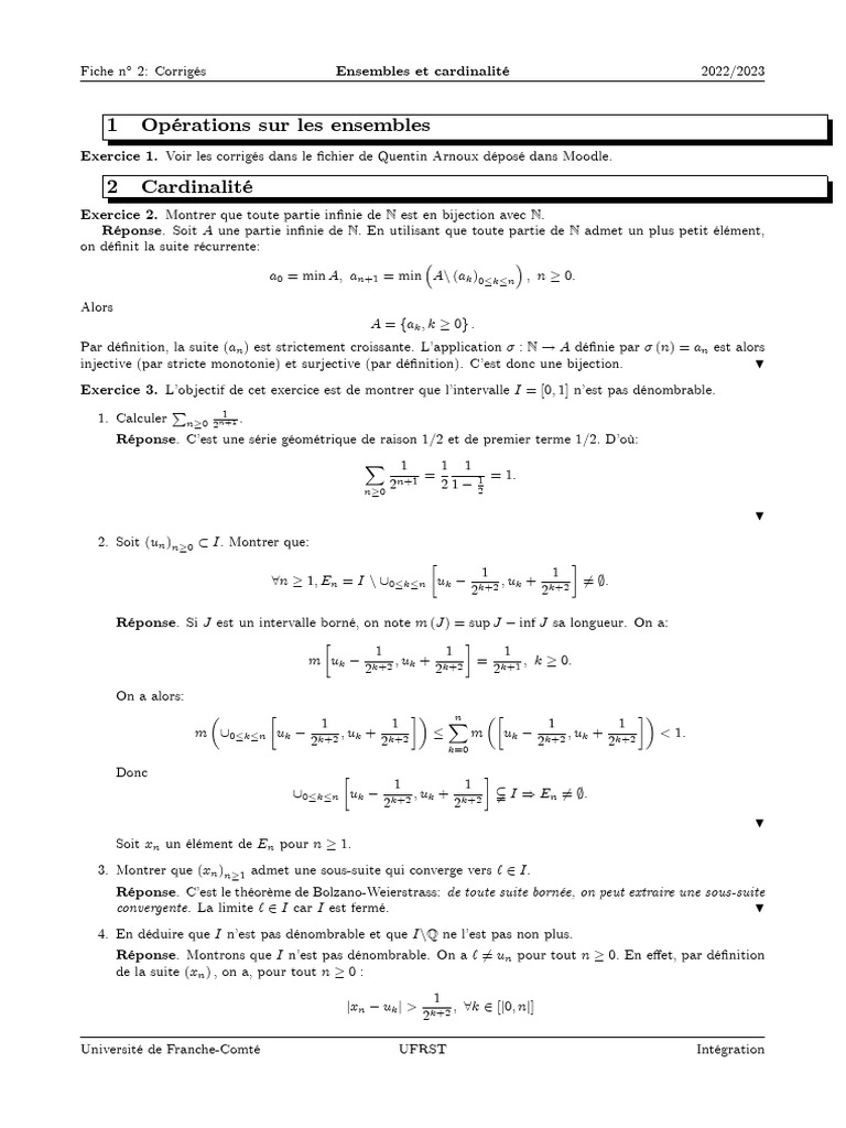 Integration TD2 Corr Moodle | PDF