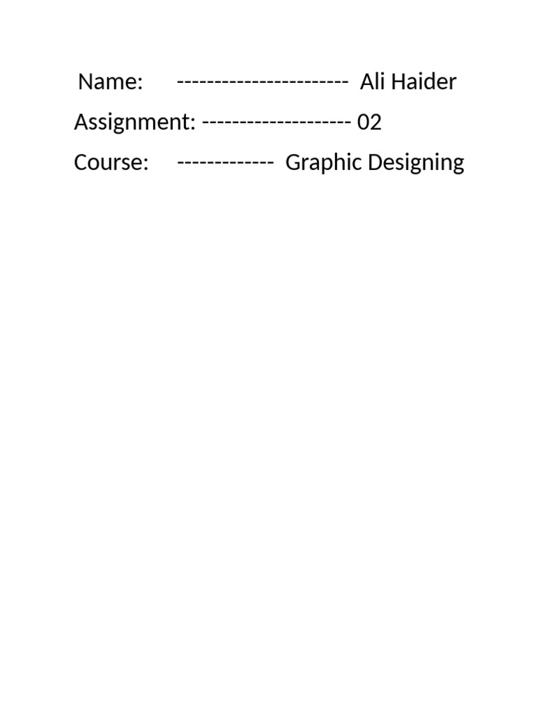 GD Assignment02 | PDF