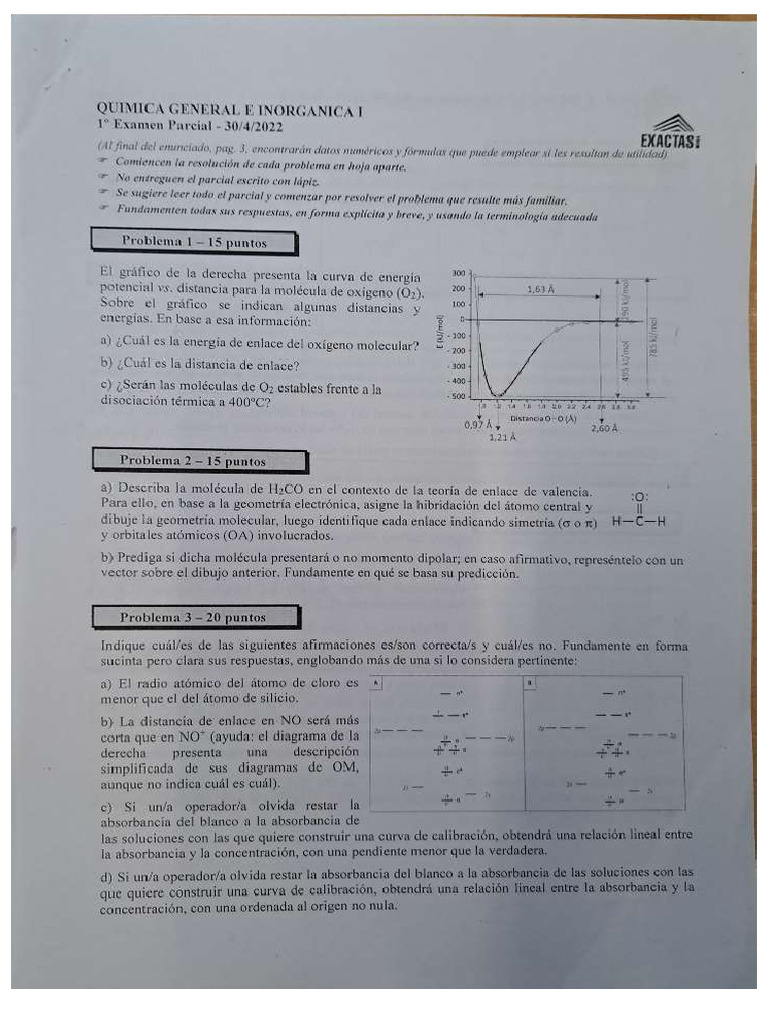 Examenes 2022 1er y 2do P | PDF