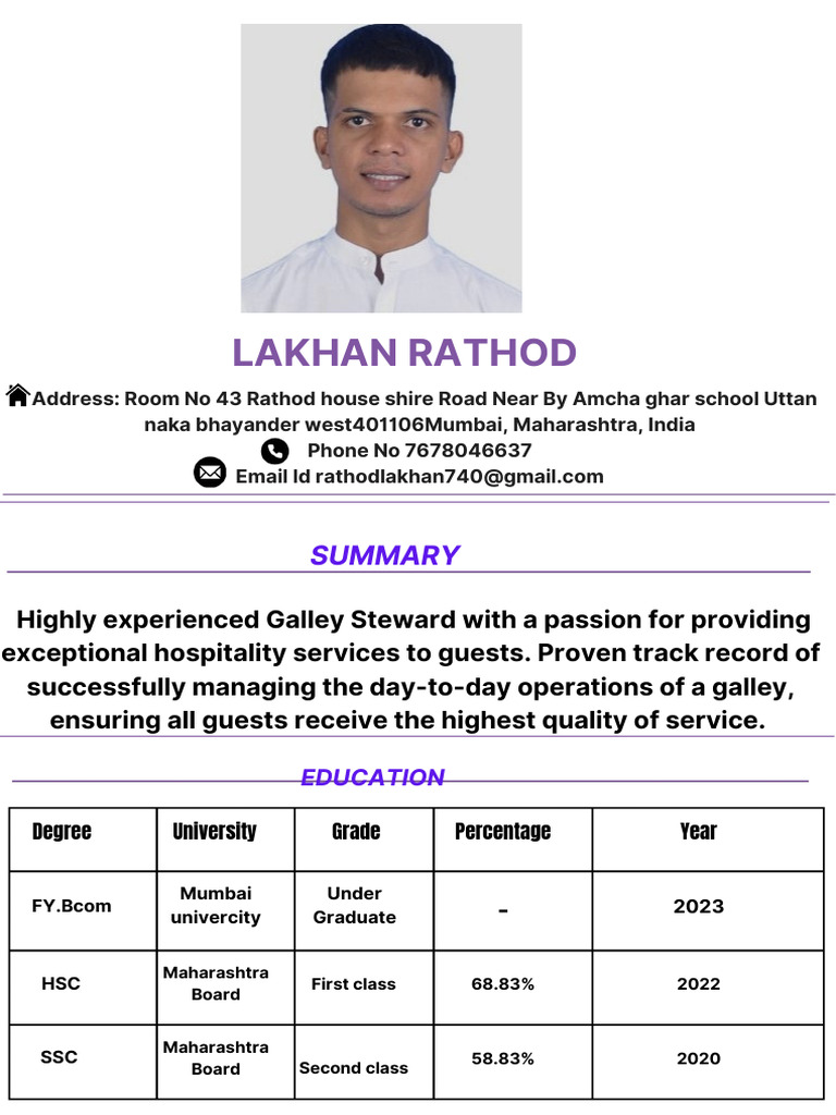Lakhan Rathod Resume | PDF