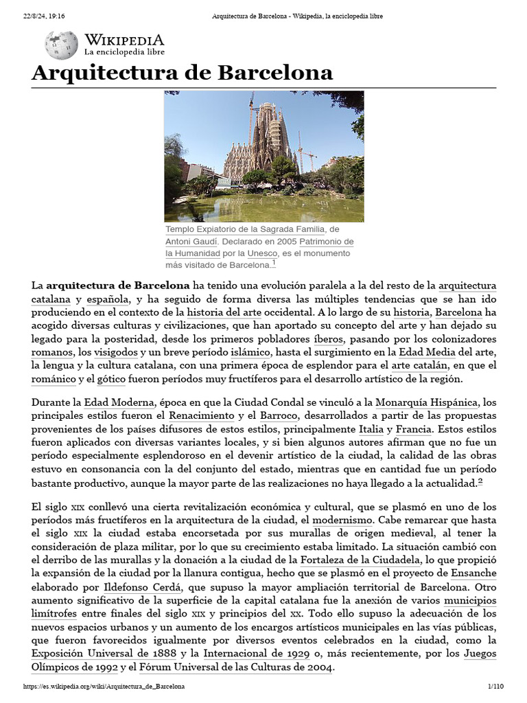 Arquitectura de Barcelona | PDF