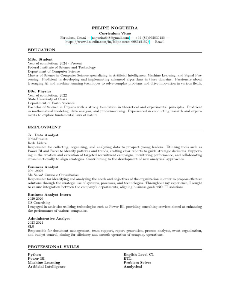 Northeastern University COS Faculty CV Template | PDF