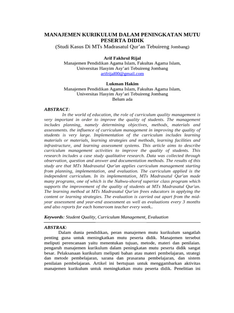 Salin1-ARTIKEL - Arif Fakhrul R | PDF