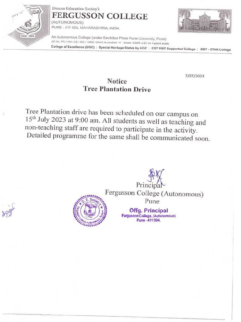 TREE PLANTATION NOTICE - 11zon | PDF