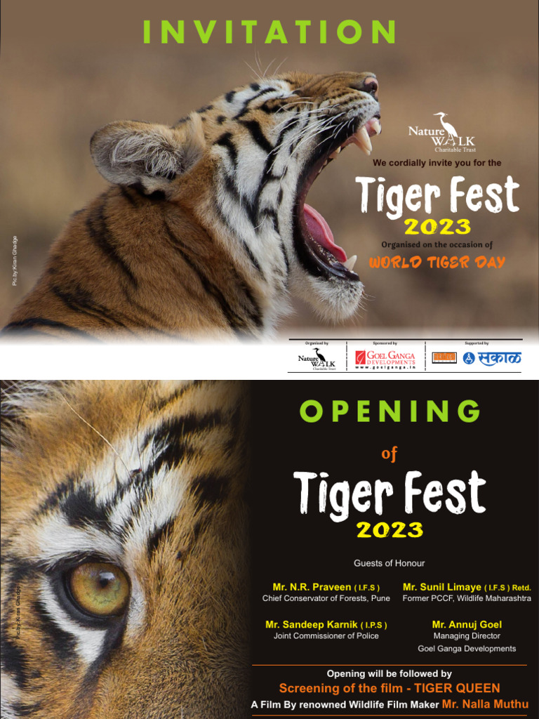 World Tiger Day - Invitation | PDF