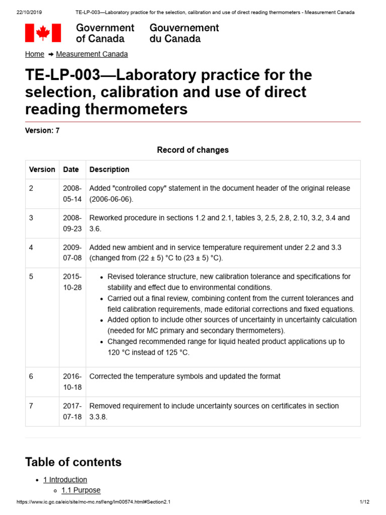TE-LP-003-Laboratory Practice For The Selection, Calibration and Use of ...
