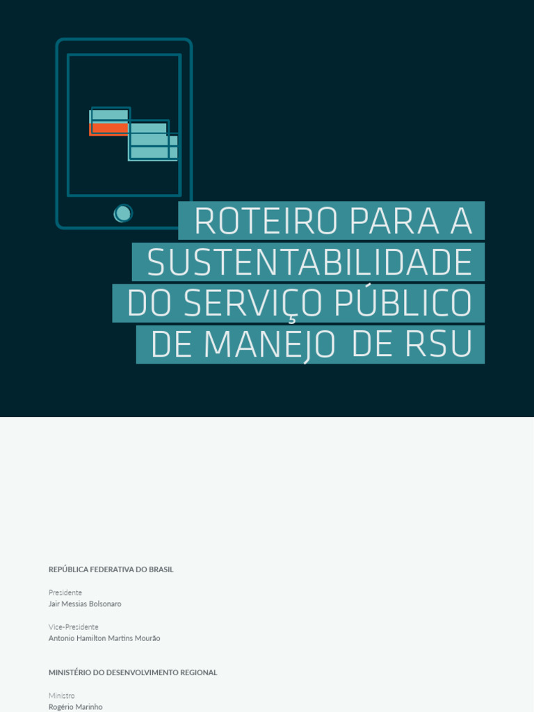 Roteiro para A Sustentabilidade Do Servico Publico de Manejo de RSU 190321 | PDF