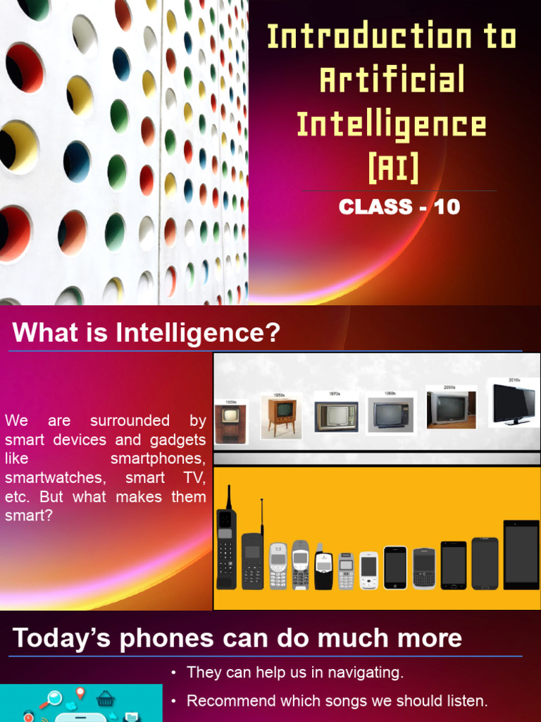 UT 1 Intro To AI Class 10 | PDF