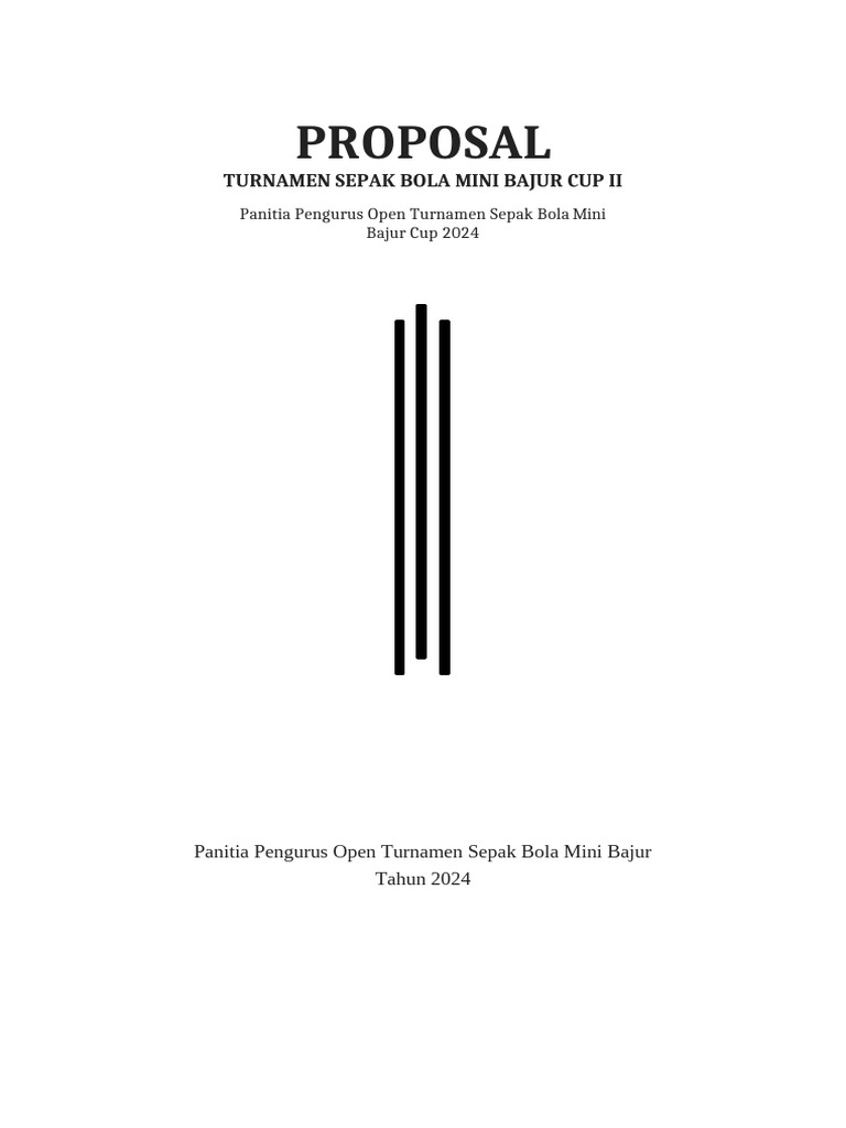 Proposal Turnamen | PDF