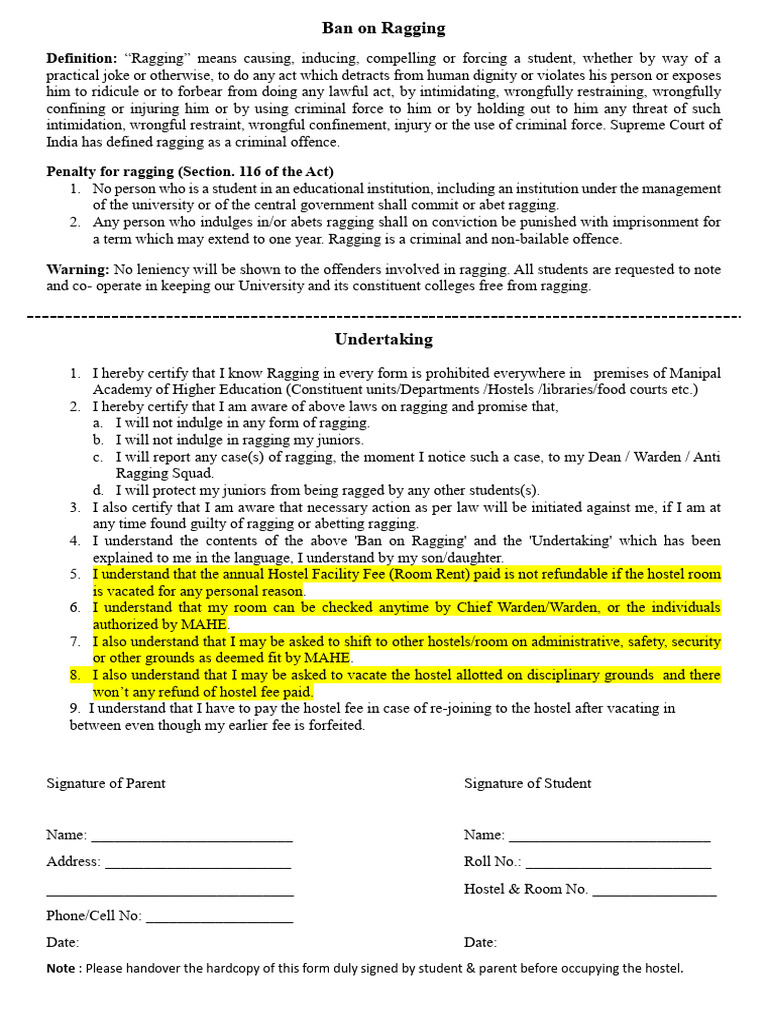 Undertaking Form 2024 2 | PDF