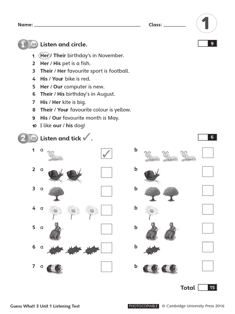 GW l3 Unit 1 Test New | PDF