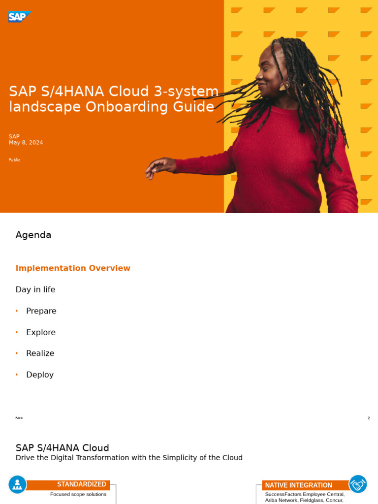 S4H_893 SAP S4HANA Cloud 3 System Landscape Onboarding Presentation | PDF