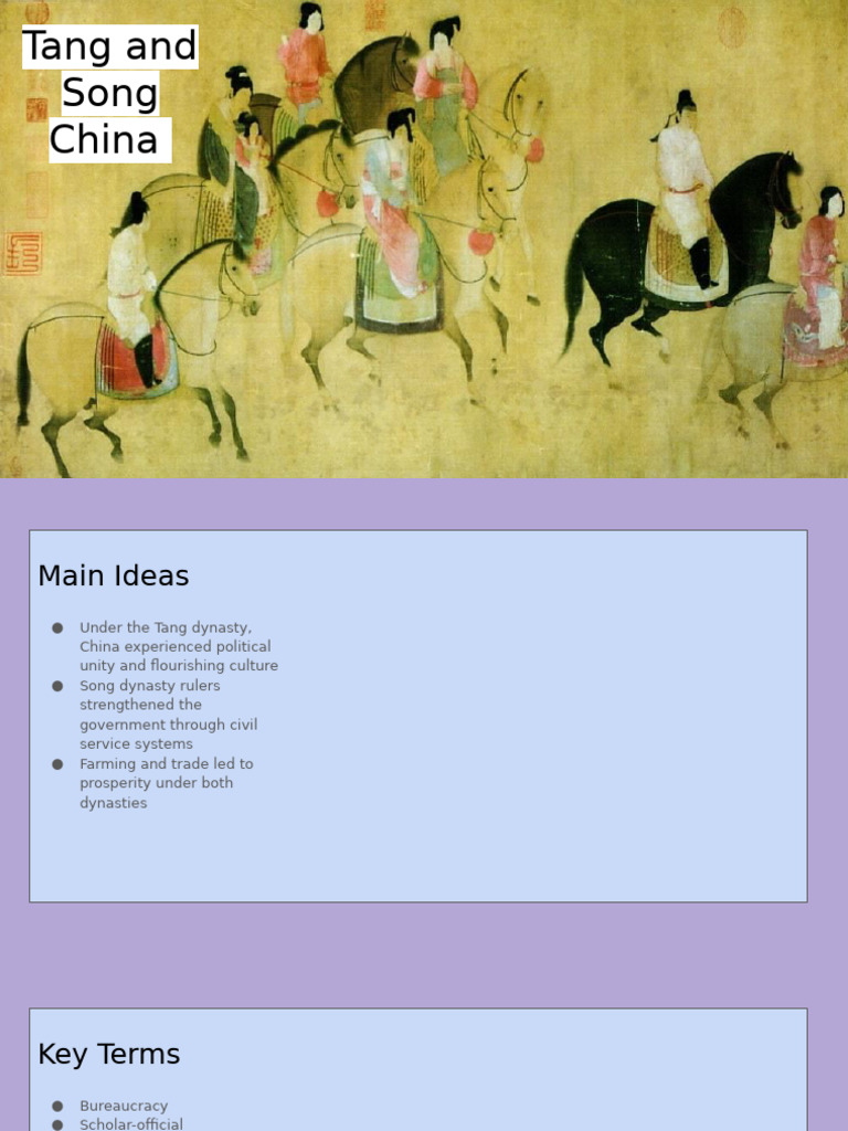 3.1 Tang and Song China and The Mongol Empire | PDF