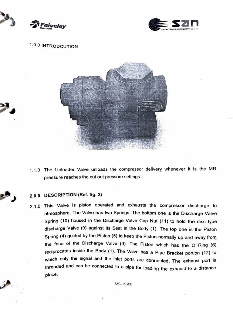 SAN 400 HP Unloader VLV | PDF