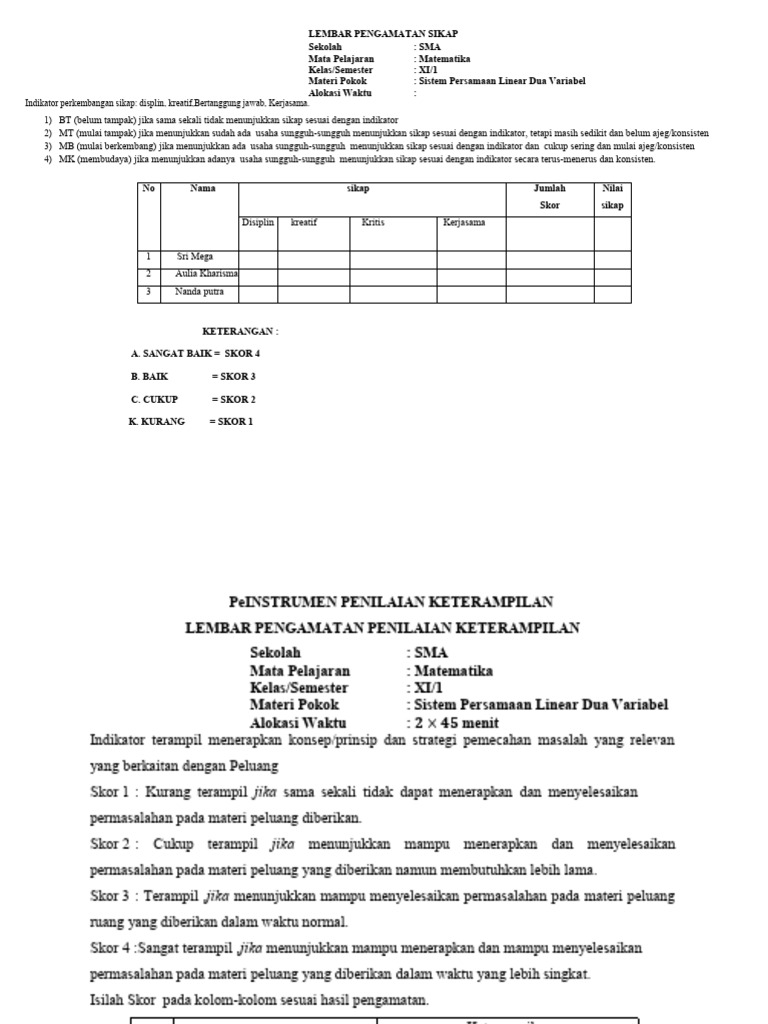 Assesment RPP (1) | PDF
