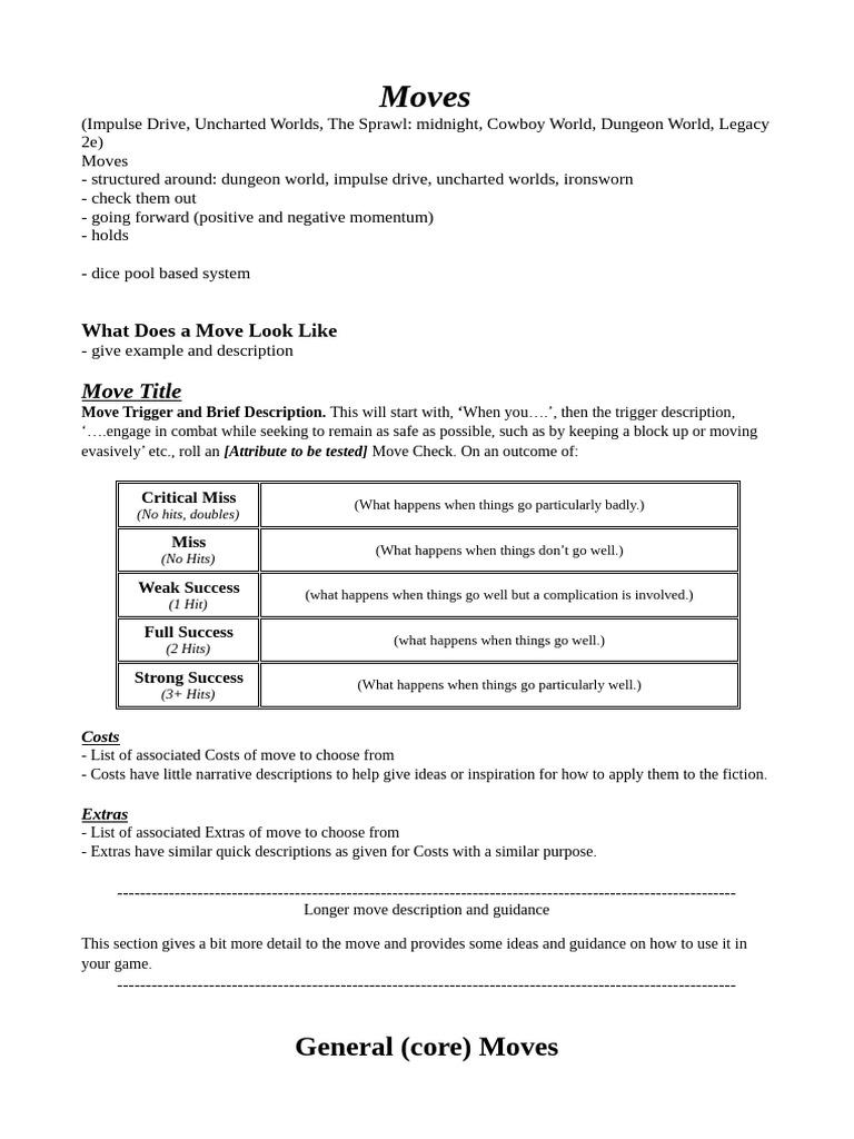 Moves (Open-World Survival Craft) v2 | PDF