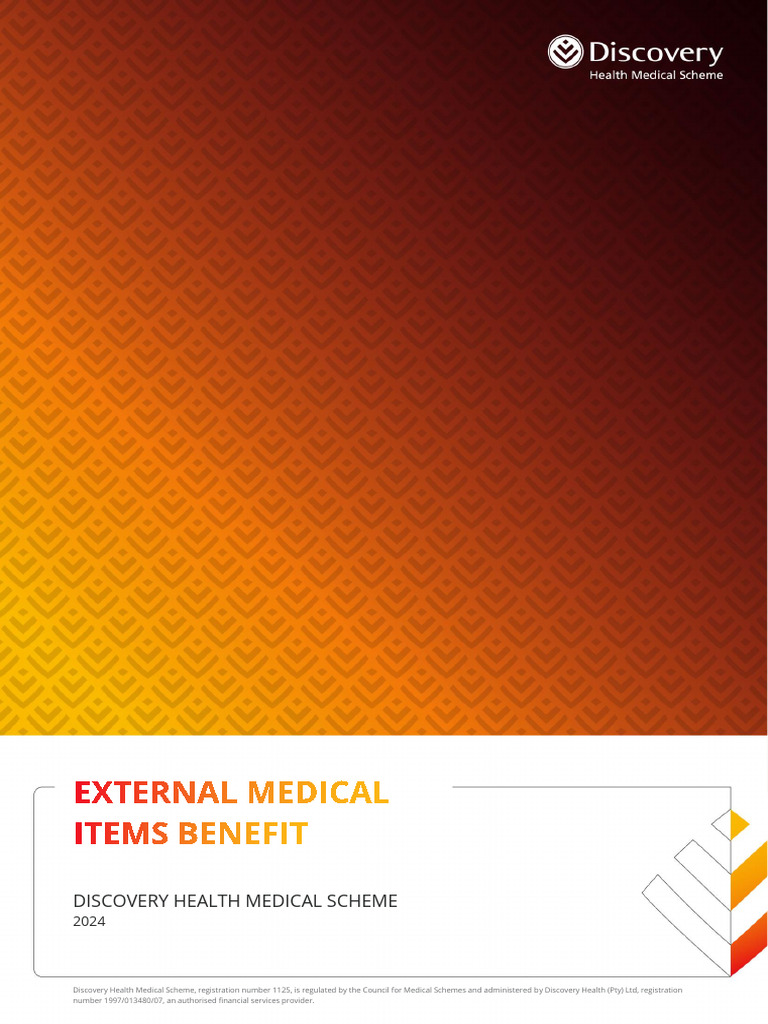 External Medical Items Benefit | PDF | Wheelchair | Health Professional