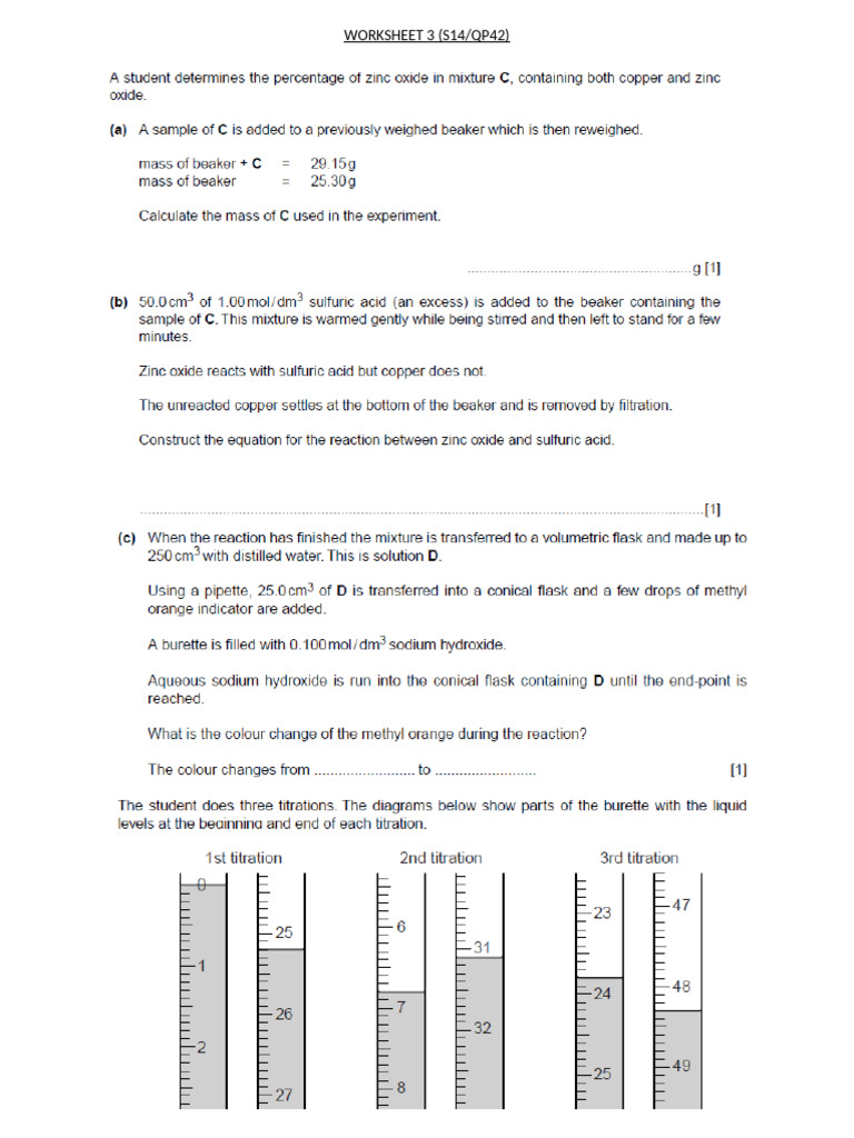 Worksheet 3 | PDF