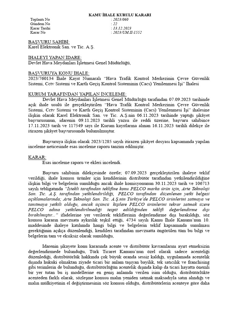 1552-Karel Elekt. DHMI Ankara | PDF