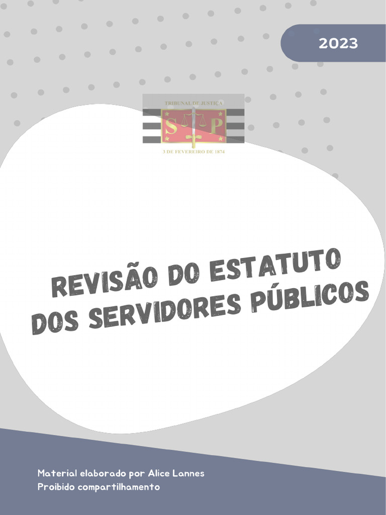 Revisão de Estatuto Dos Funcionários Publicos | PDF