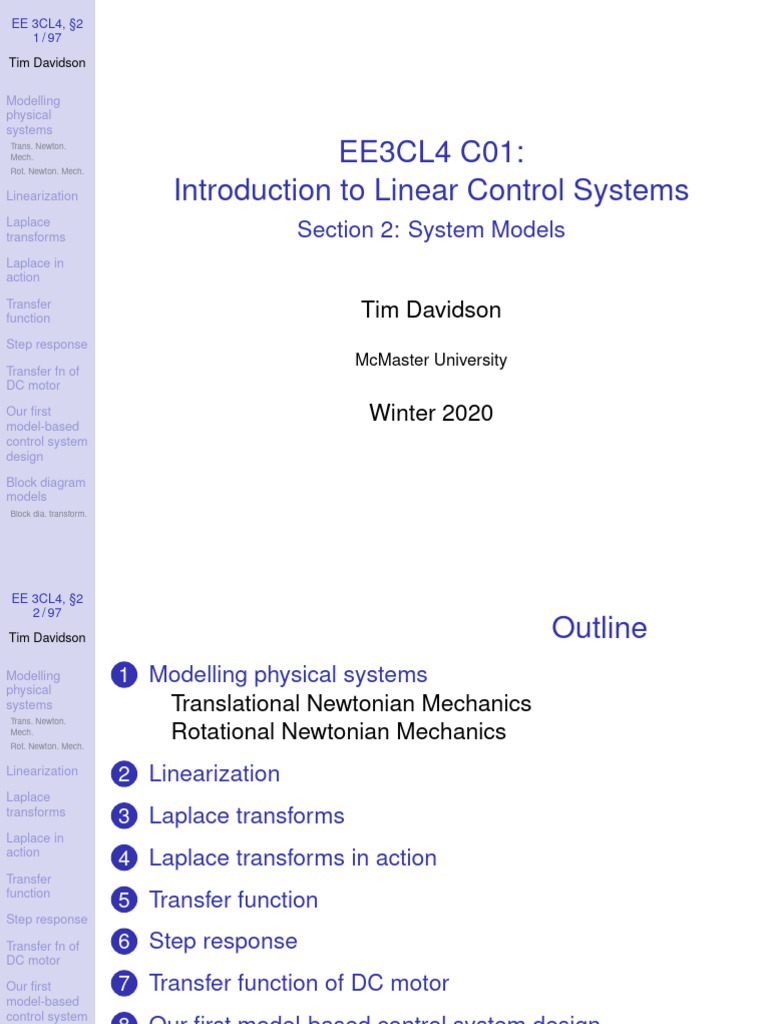 System Models Handout | PDF