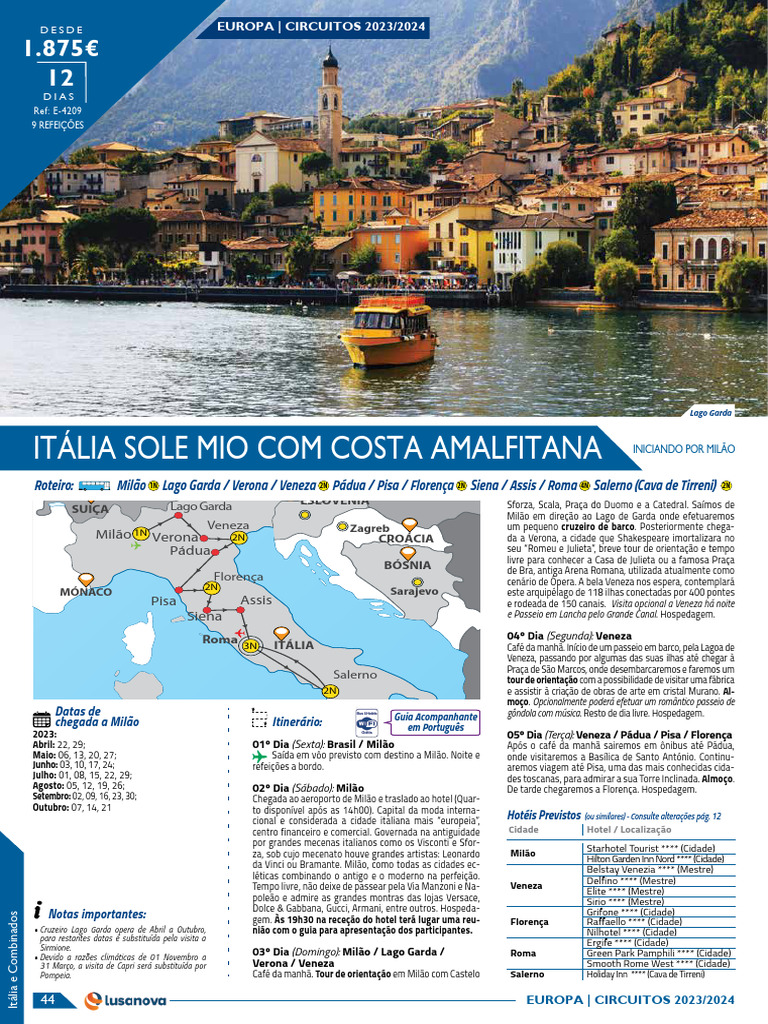 Italia Sole Mio Com Costa Amalfitana | PDF