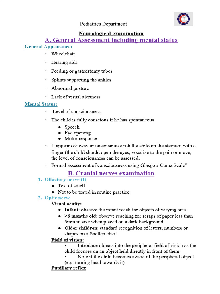 Neurological Examination Pdf