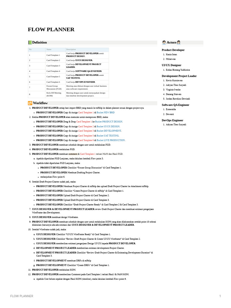 Flow Planner 2 | PDF