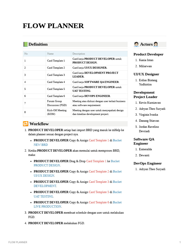 Flow Planner 4 | PDF