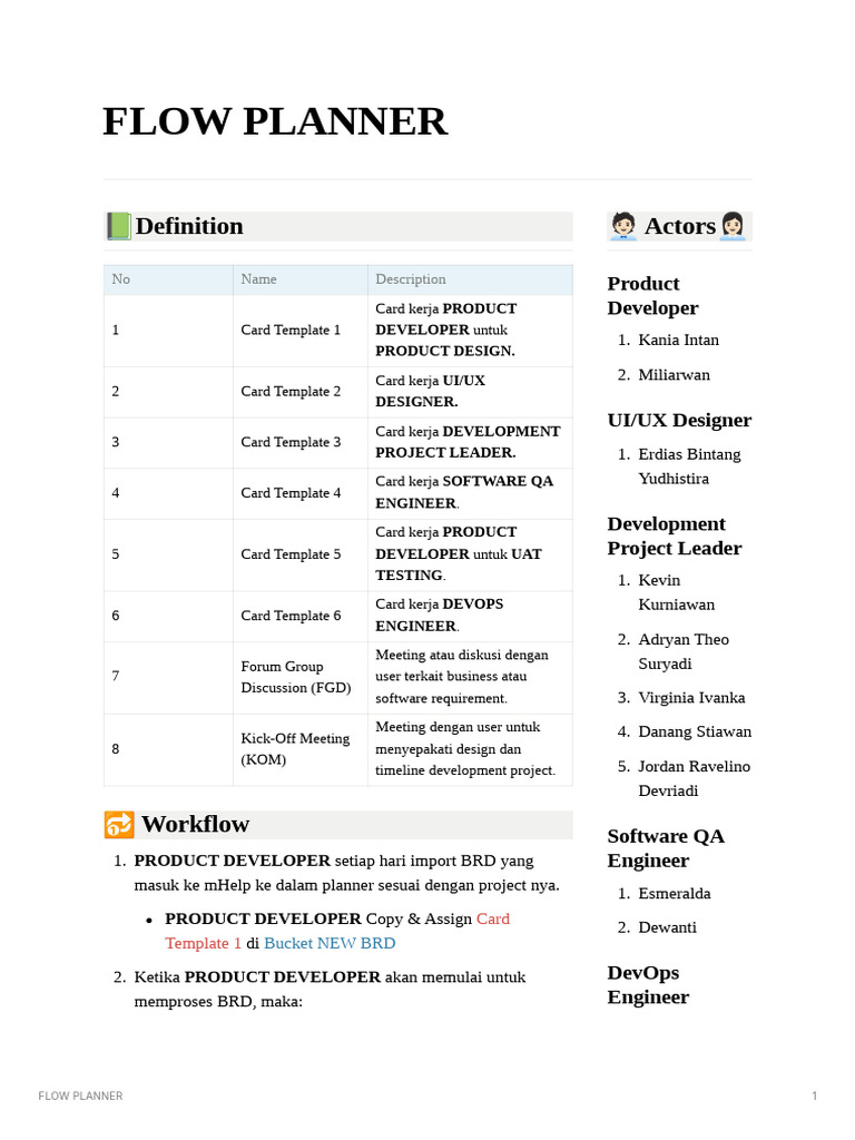 Flow Planner 5 | PDF
