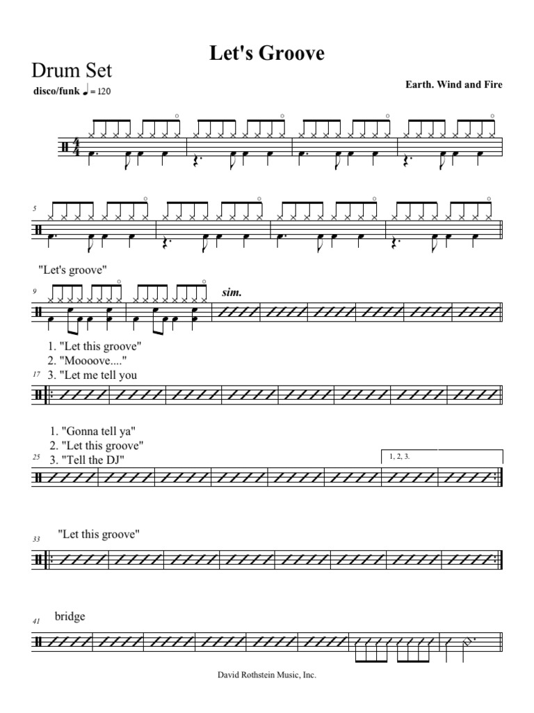 Let's Groove - David Rothstein Music | PDF